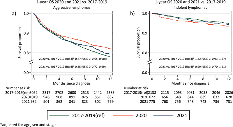 Impact of the COVID-19 pandemic on lymphoma incidence and short-term ...